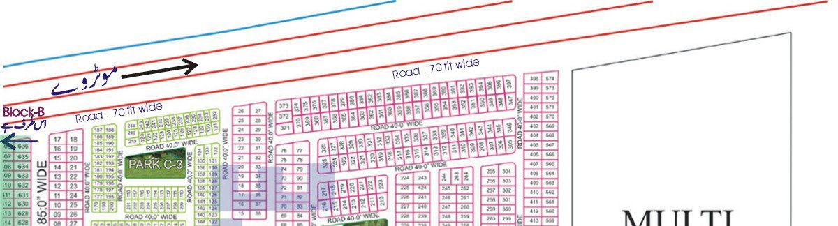 Fda city map block C, fdacity map, fda city housing scheme ,fda faisalabad