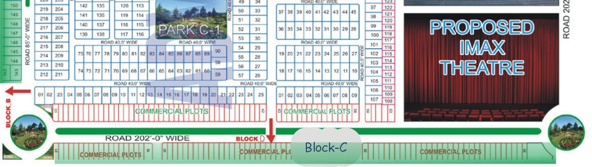 Fda city map block C, fdacity map, fda city housing scheme ,fda faisalabad